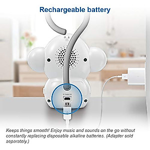 VTech BC8211 Myla The Monkey Baby Sleep Soother with a White Noise Sound Machine Featuring 5 Soft Ambient Sounds, 5 Calming Melodies & Soft-Glow Night Light, 1 Count (Pack of 1)