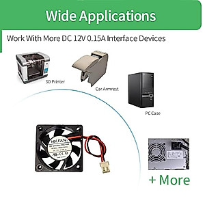 40mm x 40mm x 10mm 4010 12V 0.15A DC Brushless Ball Bearing Cooling Fan 2pin AB4010M12 UL TUV