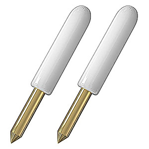 2 PCS Premium Fine Point Blade Compatible with Explore Air 2/Explore 3, Replacement Cutting Blades Compatible with Maker/Maker 3, Can Cut Most thinner Materials, Original Version (White)