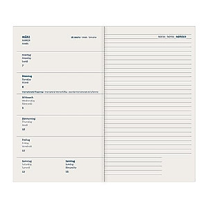 Idena 11073-2024 Diary 80 x 150 mm, Slim Brown, 192 Pages, 1 Week on 1 Page, Agenda, Weekly Planner, Soft Touch Cover