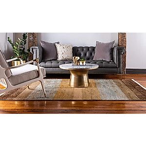 Unique Loom Fars Collection Area Rug - Manila (6' 1" x 9' Rectangle, Multi/ Light Brown)