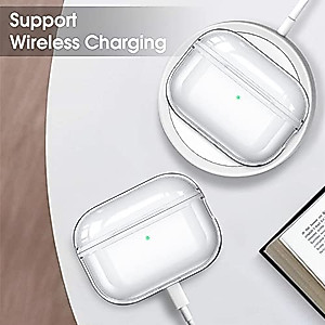 Fintie Case for AirPods Pro 2nd Generation (2023/2022) / AirPods Pro 1st Generation (2019) - Soft TPU Clear Anti-Scratch Protective Cover with Lanyard, Crystal Clear