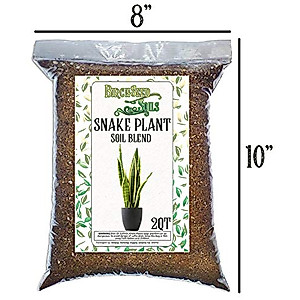 Snake Plant Soil Mix, Specially Formulated for Sansevieria Trifascatia Zeylanica Plants, 2 Quarts