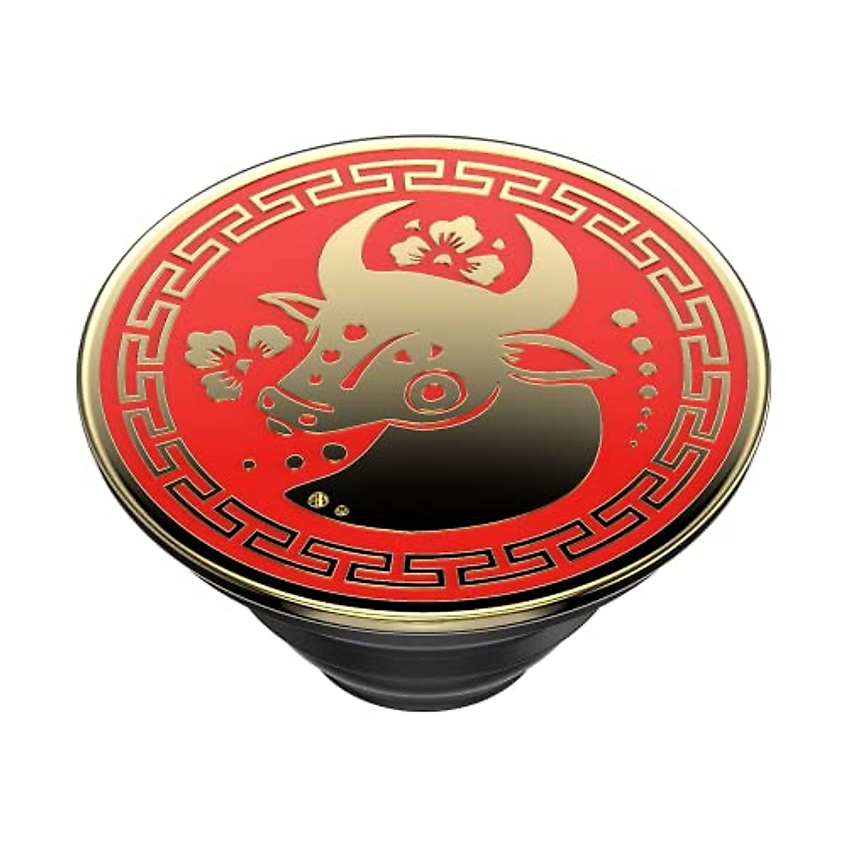 ​​​​PopSockets Phone Grip with Expanding Kickstand, PopSockets for Phone - Enamel Year of the Ox