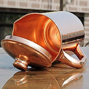 HealthGoodsIn - Pure Copper (99.74%) Water Jug | Copper Pitcher for Ayurveda Health Benefits (50.7 US Fluid Ounce)