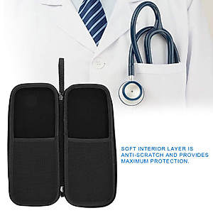 Stethoscope Carrying Case, Stethescopencase Case, Stethescopencase Holder, Portable Household Stethoscope Storage Box Organizer Case Storage Bag Container(Red)