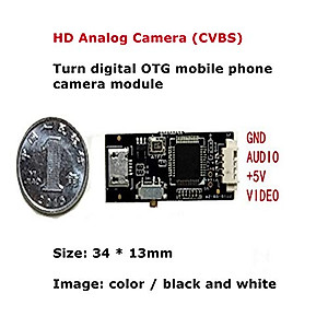 Replacement Part For HD Analog AV Signal To Digital High-definition Module Android Interface Turn Digital Mobile Phone Camera Module