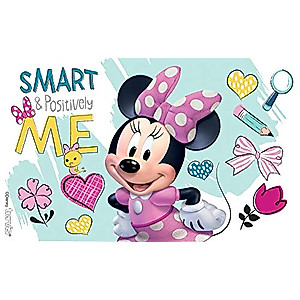 Tervis Disney - Minnie Mouse Smart & Positively Me Tumbler with Wrap and Fuchsia Lid 10oz Wavy, Clear