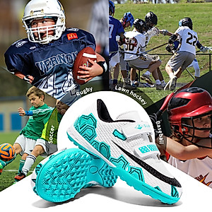 Soccer Cleats Kids Boys Girls Football Cleats Zapatos de Futbol Outdoor Soccer Shoes Tacos de Futbol Para Niños Youth Baseball Cleats Professional Training Football Shoes Turf Football Boots