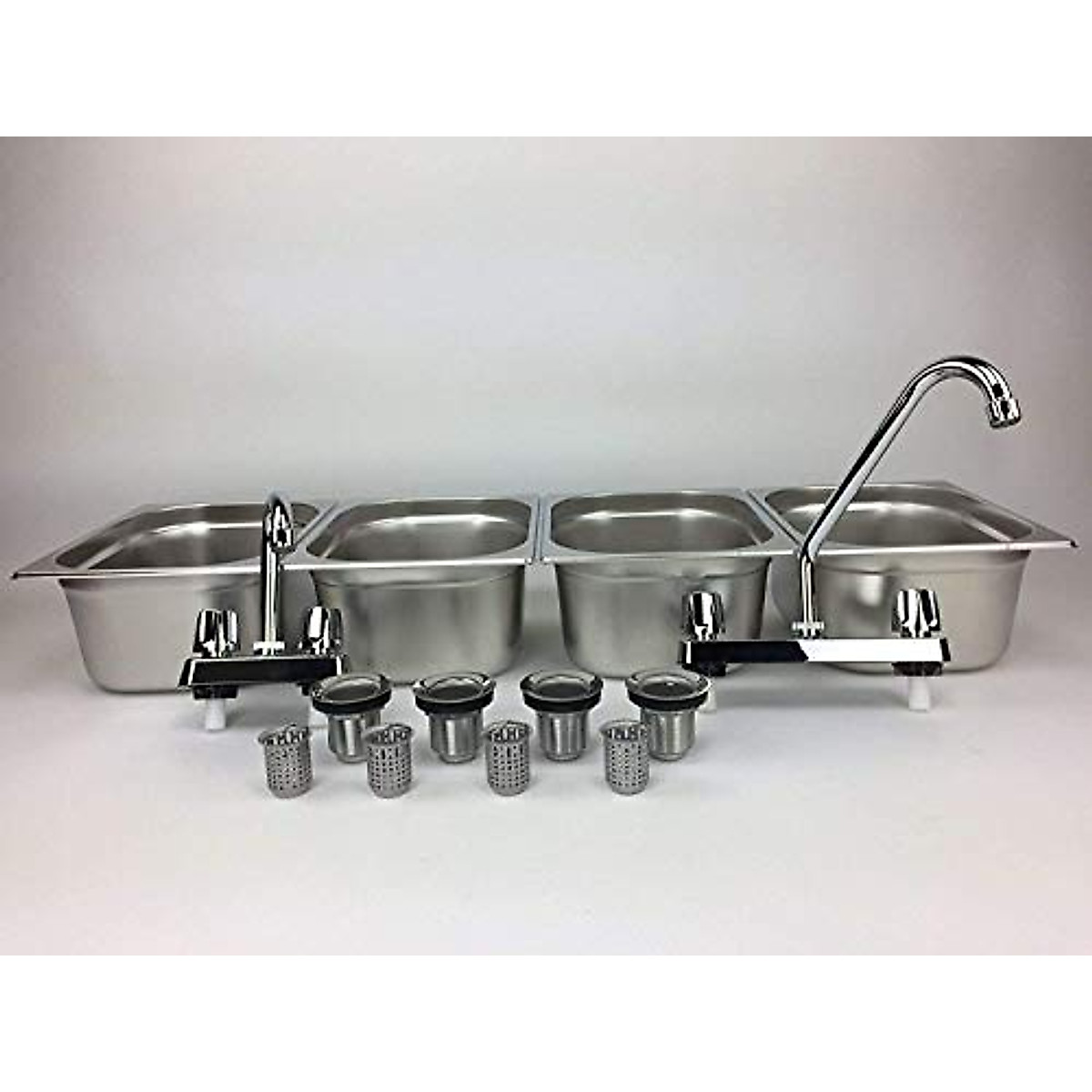 Concession Sink 4 Large Compartment Stand Food Trailer Truck