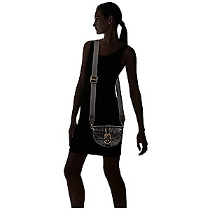 The Drop Women's Helen Saddle Crossbody Bag Black, One Size