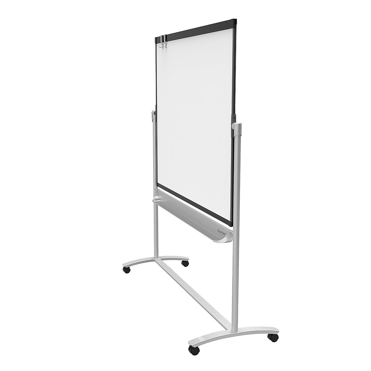 Quartet Easel, Magnetic, 6' x 4', Reversible, Whiteboard/Flipchart, Prestige 2 Mobile Presentation, Graphite Frame (ECM64P2)