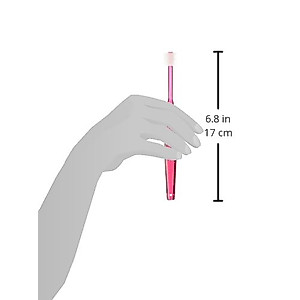 Brilliant Soft Bristle Toothbrush for Adults - Round Brush Head Micro-Fine, Rounded-Tip 360 Degree All Around Bristles, Sensitive Tooth Brush, Oral Hygiene Products, Red, 1 Count