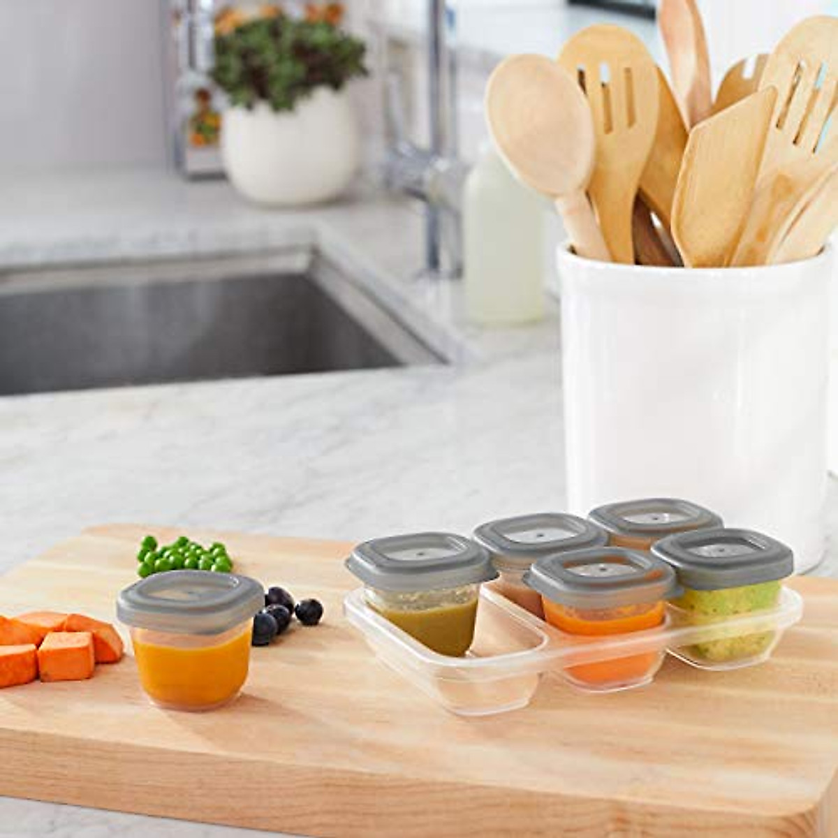 Skip Hop Baby Food Storage, Easy-Store 2oz. Containers, 3pack