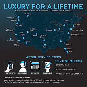 TOTO MS988CUMFG#01 NEOREST RH Dual Flush 1.0 or 0.8 GPF Toilet with Intergeated Bidet Seat and EWATER White-MS988CUMFG, Cotton White