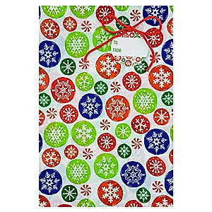 2 Giant Christmas Gift Bag 36x44" W/tie & Gift Card Set of 2