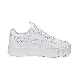 PUMA Womens Karmen Rebelle Sneaker, Womens White Womens White, 7