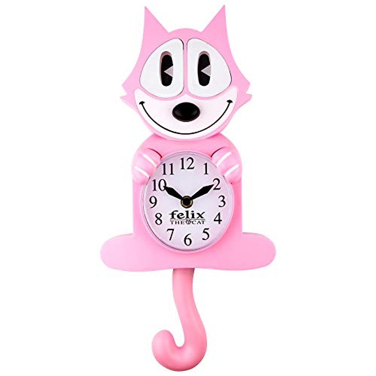 NJ Croce CL 600-P Felix The Cat Motion Clock - Pink