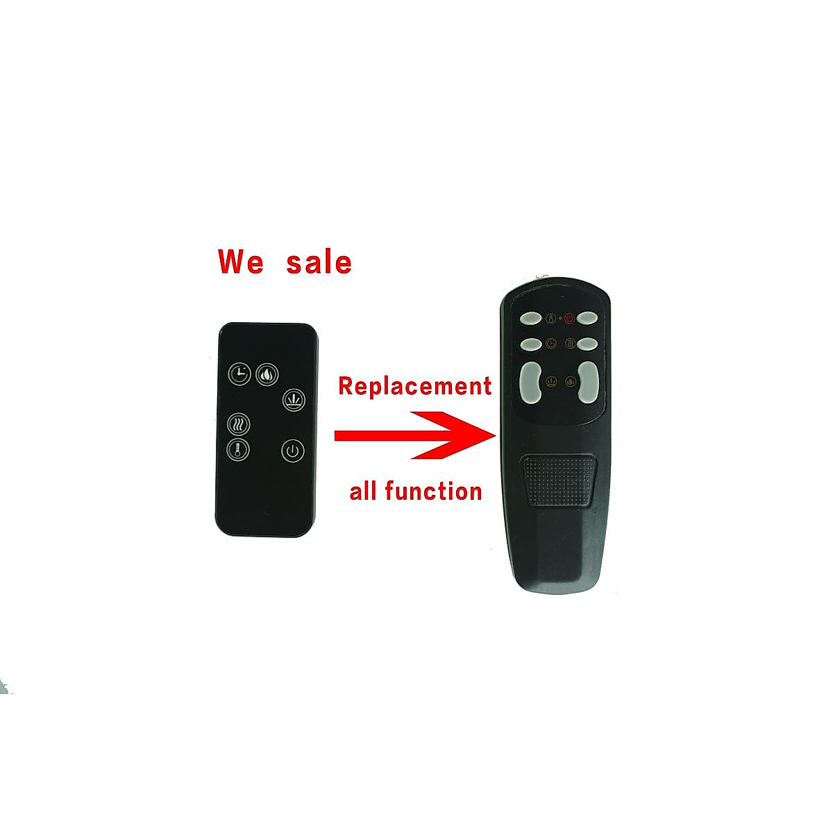 Remote Control for Northwest 80-421S WS-G-01 WM50B WM-50B-W 80-WSG02 80-WSG02-WH 80-WSG02-NH WS-G-02 M022007 M021005 Wall Mounted Electric Fireplace Heater