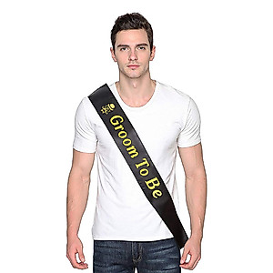 Bachelorette Party Sash - Bride and Groom to Be Sash Bachelor Party Sash Bridal Shower for Wedding Decorations Party Supplies