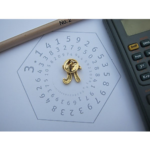 Jim Clift Design Pi Gold Lapel Pin - 100 Count