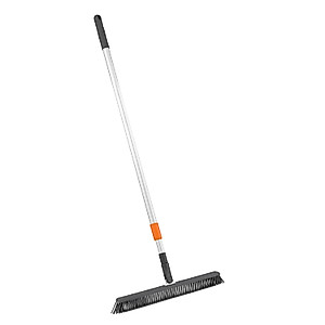 Silicone Broom, Rubber Broom for Pet Hair Hardwood Floor, Silicone Brooms for Floor Cleaning, Pet Hair Rubber Broom for Pet Hair on Carpet, Slim Hair Broom for Carpet, by Superio