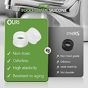 Litorange 30Pcs RP4993 Faucet Repair Kit, RP4993 Silicone Replacement Seats and 316 Stainless Steel Springs, Faucet Parts