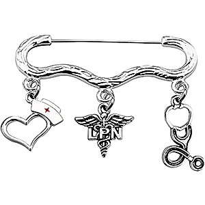 UJIMS Nurse Gift Medical Symbol Lapel Pin Nurses Day Gift for Nurse Practitioner Female RN LPN Paramedic Nursing Graduation Jewelry (LPN Lapel Pin)