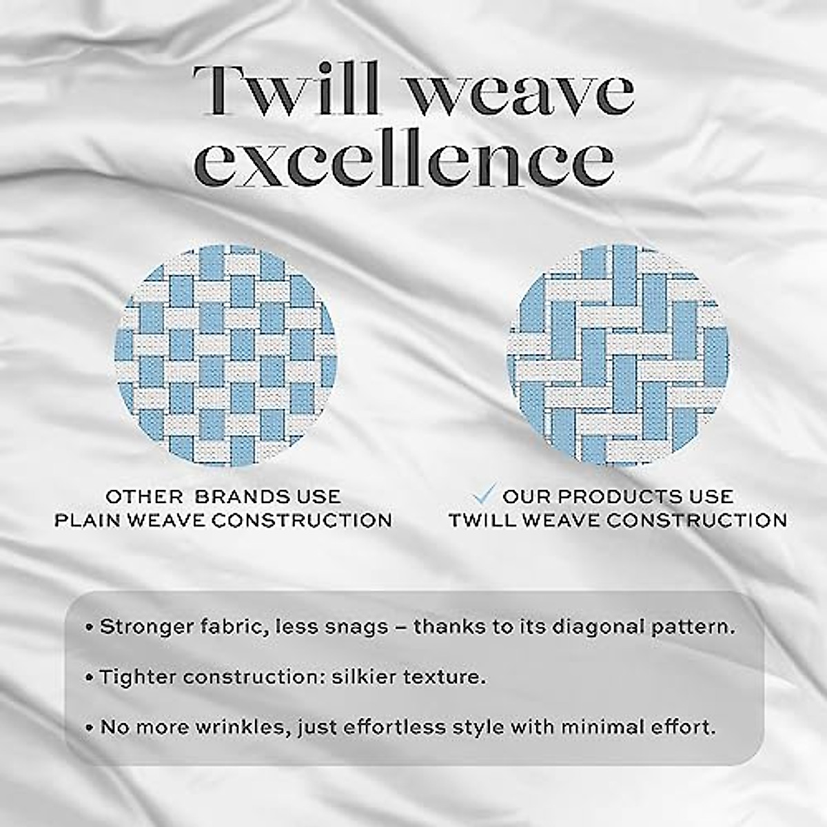 WhiteClassic White Duvet Cover Queen Size Zipper Closure - Luxury Soft Queen Duvet Cover Set 3 Piece, 1 Duvet Cover 90x90 and 2 Pillow Shams | Comforter Not Included