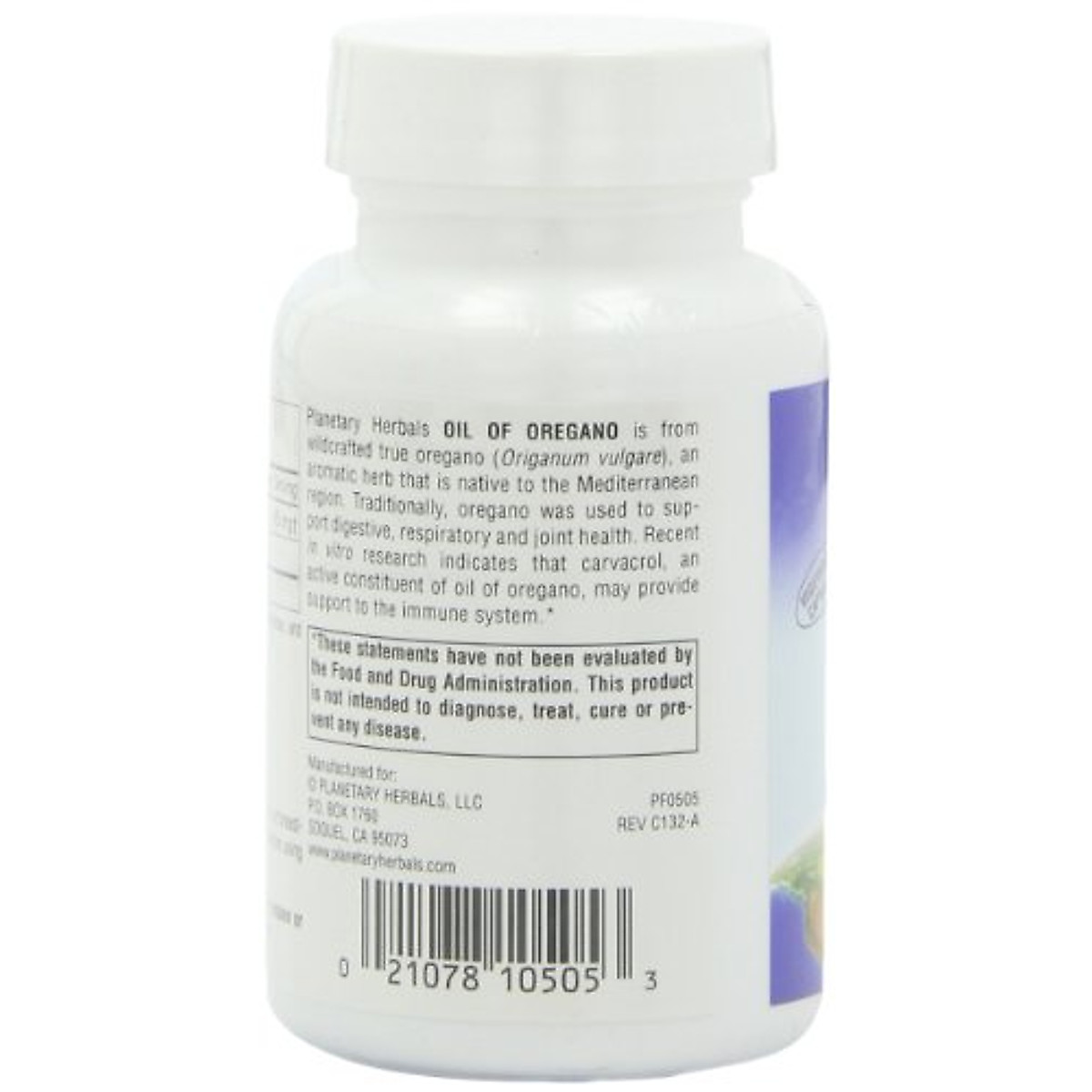 Planetary Herbals Oil of Oregano, May Provide Support To The Immune System,60 Vegetarian Capsules