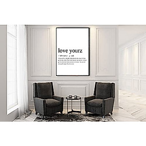 Music Poster Love Yourz Wall Art Hip Hop Poster Rap Quotes Room Aesthetic Canvas Poster Art Wall Painting Canvas Posters Modern Decor Rap Quotes Definition Wall Art 40x60cm（16x24inch）No frame