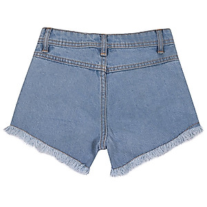 Kids Girls Shorts Bermuda Skinny Ripped Jeans Hot Pants Summer Denim Chino Short