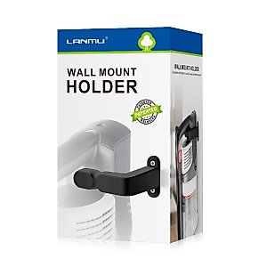 LANMU Wall Mount Holder Compatible with Shark IX141 IZ562H IZ682H IZ361H IZ462H IZ163H IZ363HT IZ483H Pet Cordless Stick Vacuum, Ultracyclone CH951 CH901 and Dyson V10 V11 V12 V15 Outsize Vacuum