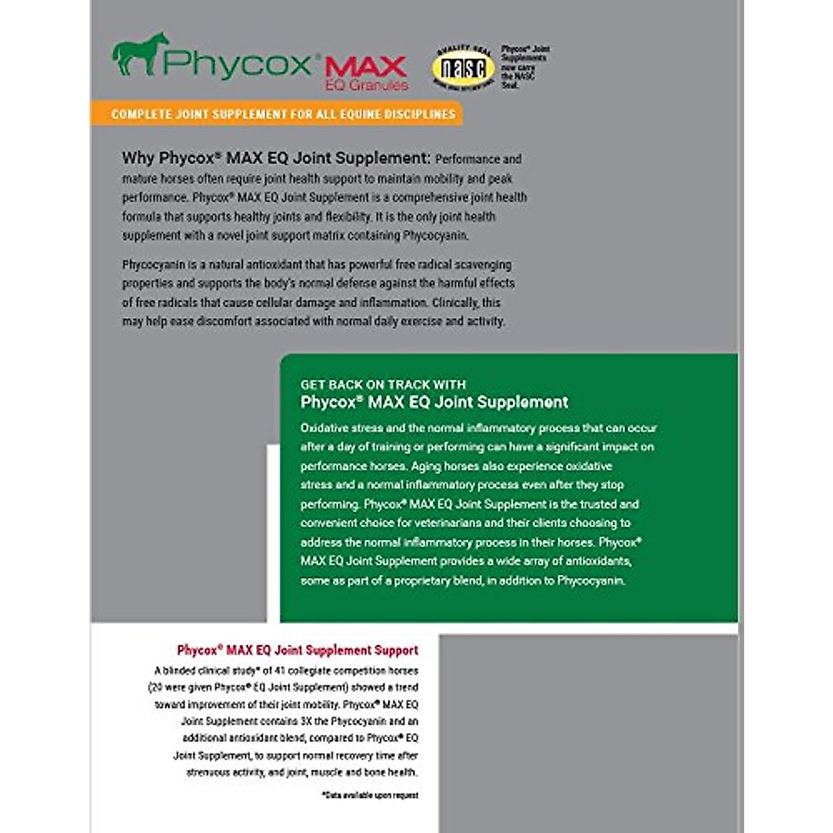 Phycox Max Equine Granules Equine Joint Support 2.7kg - 90 scoops