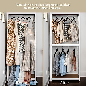 Hangers for Long Garments by Cove (5-Pack) | Space Saving Clothes Hangers for Long Dresses, Jumpers, Blankets & Closet Organization | Perfect for Travel | Made from 100% Recycled Materials