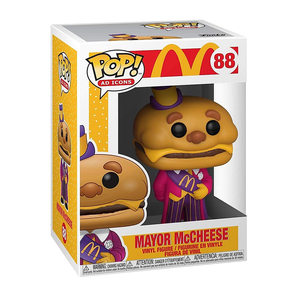 Funko Pop! Ad Icons: McDonald's - Mayor McCheese, Multicolor, 4.5 inches