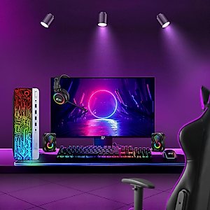 HP ProDesk Desktop RGB Computer PC Intel i5-6th Gen. Quad-Core Processor 8GB DDR4 Ram 512GB SSD, 22 Inch Monitor, Gaming Keyboard and Mouse, Speakers, Built-in WiFi, Win 10 Pro (Renewed)