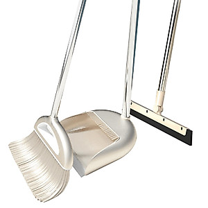 Generic Brooms and Dustpans Set - 3 Pieces Magic Broom Set, Sweeping Magic Broom, Dust Pan and Broom with Long Handle,Home Kitchen Room Lobby Indoor Floor Cleaning Broom and Dustpan Set for Home