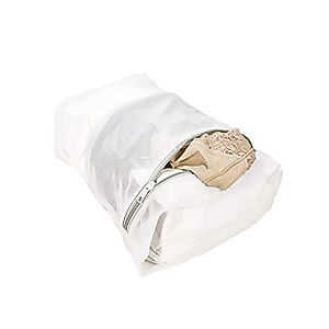 Laura Ashley Large Laundry Delicates with Zipper Closure to Protect Clothes Mesh Wash Bag, Clear