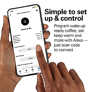 Hamilton Beach 49911 FlexBrew Trio 2-Way Coffee Maker, Single Serve & Full 12c Carafe, Black, FastBrew, Removable Reservoir, Alexa Enable