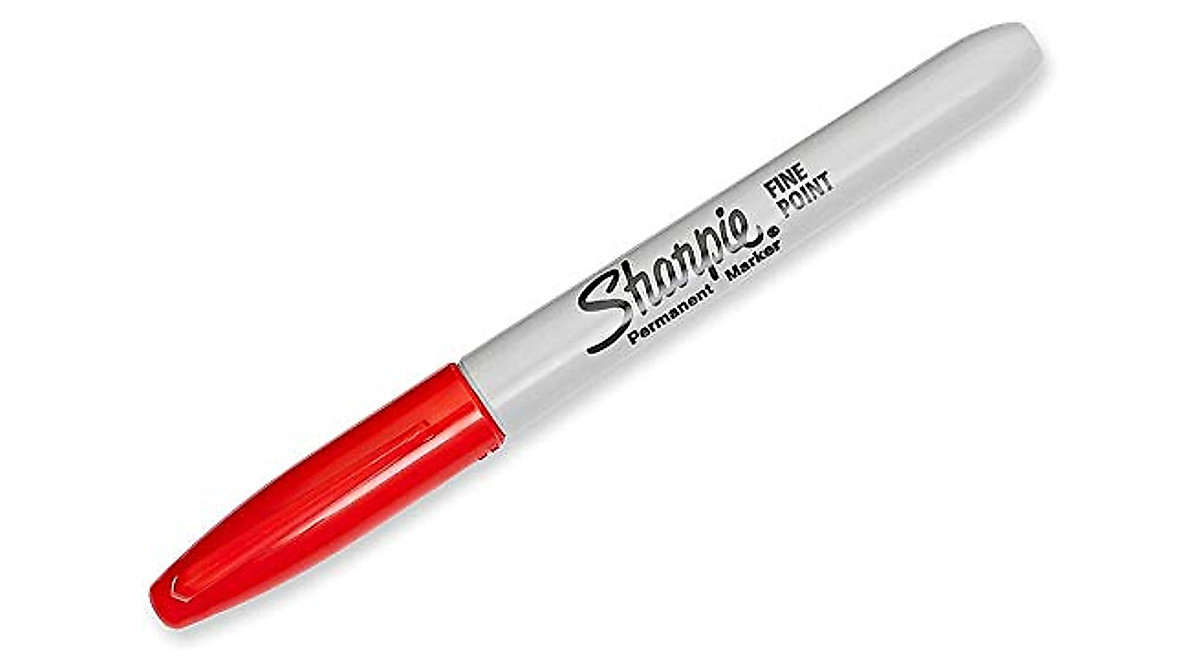 Sharpie Fine Point Permanent Markers - Bold Red, Water & Fade Resistant