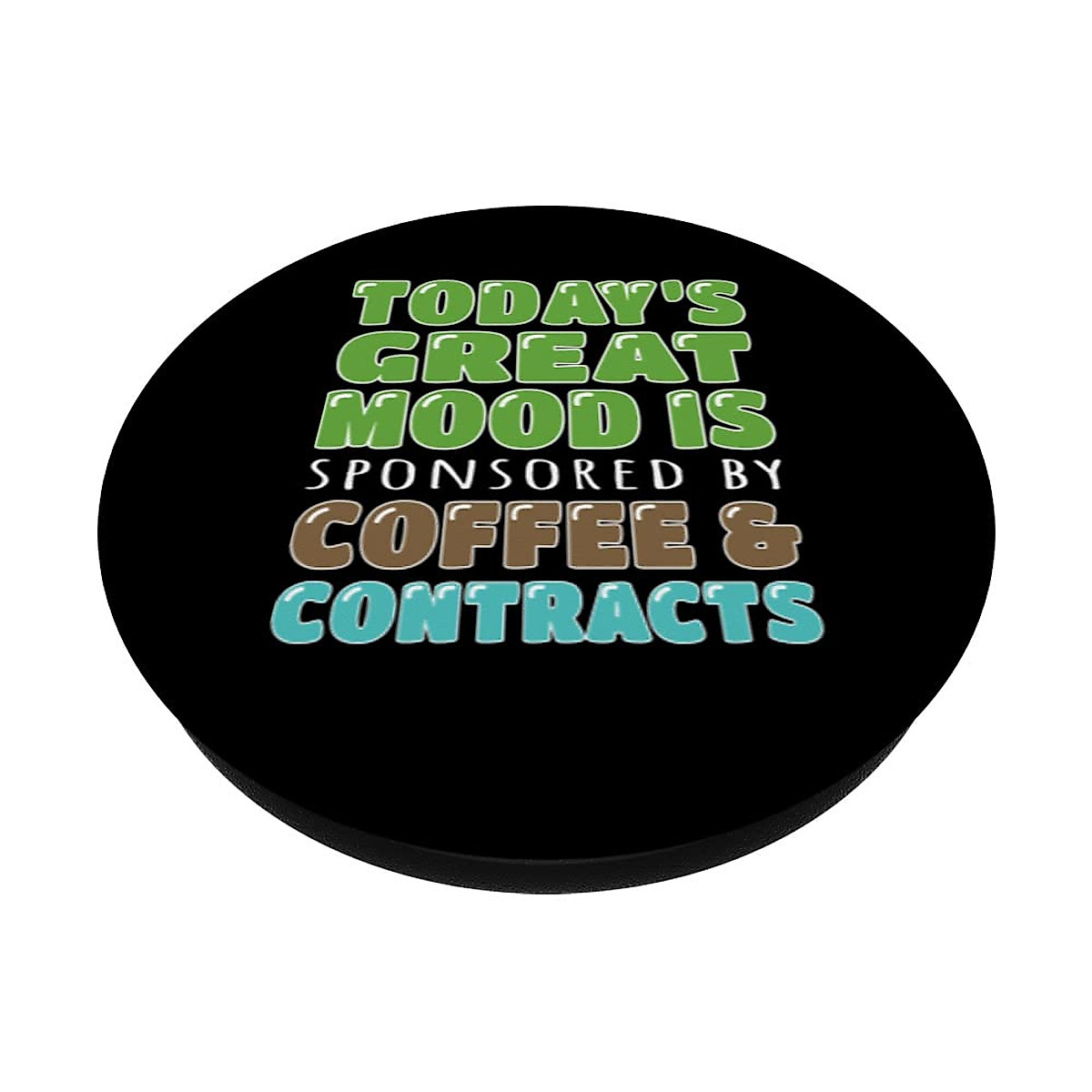 Coffee & Contracs Realtor Real Estate Agent PopSockets Swappable PopGrip