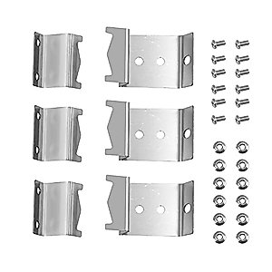 Kalomo Grill Heat Plates Shield Flame Shield Brackets, Burner Hanger Brackets BBQ Gas Grill Replacement Parts Accessories with Screws for Chargriller 5050 Duo, 3001, 3008, 5050, 5072, 5650