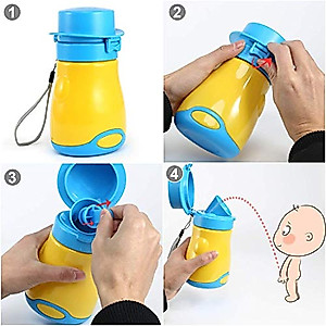 Upgrade Baby Boy Portable Potty Emergency Urinal Toilet for Car Travel and Camping, Child Kid Toddler Pee Training Cup