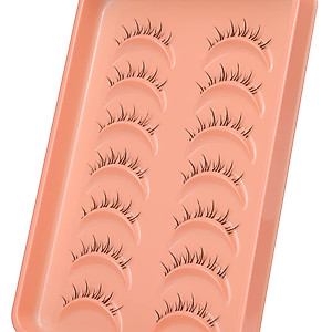 Bottom Lashes Wispy Clear Band Bottom Eyelashes Manga Lower Fake Eyelashes Natural Look Short Under Lash 7 Pairs