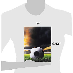 UniKeep Trading Card Binder With Soccer Theme - Card Collection Case With 100 Top Loading Pockets - For Baseball Cards, Soccer Cards, TCG, MTG, Pokemon, or Yugioh