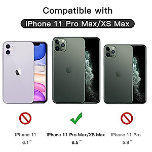 JETech Full Coverage Screen Protector for iPhone 11 Pro Max/iPhone XS Max 6.5-Inch, Black Edge Tempered Glass Film with Easy Installation Tool, Case-Friendly, HD Clear, 3-Pack