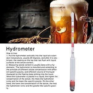 10pcs Triple Scale Hydrometer Alcohol Meter Brewing Tools for Restaurant Home Brewing