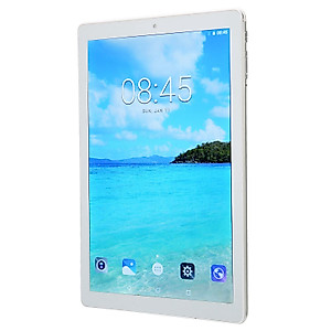 HEEPDD Tablet PC, US Plug 110-240V 10.1 Inch Tablet Front 2MP Rear 8MP 8.1 (Silver)