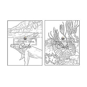 100 Wildlife Scenes: An Adult Coloring Book Featuring 100 Most Beautiful Wildlife Scenes with Animals, Birds and Flowers from Oceans, Jungles, Forests and Savannas